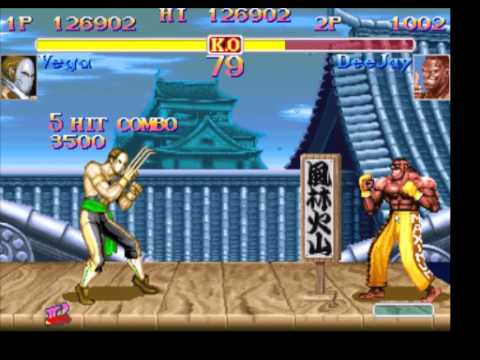 Street Fighter II Hyper Fighting: Vega Combos