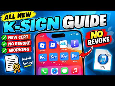 [ALL NEW] KSign iOS Guide | Sideload Unlimited IPA Files on iPhone & iPad - No PC, No Revoke