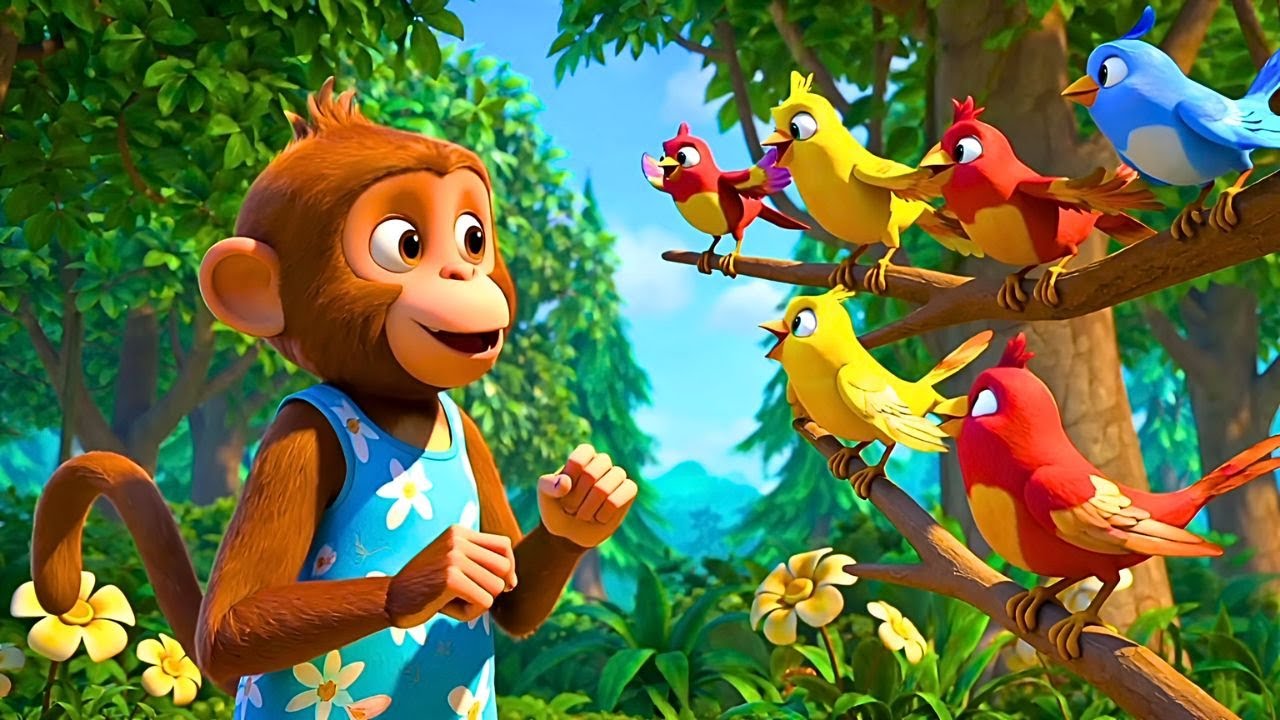 Monkey Funny | Three Playful Monkeys Discover the Jungle | Happy Kids ...