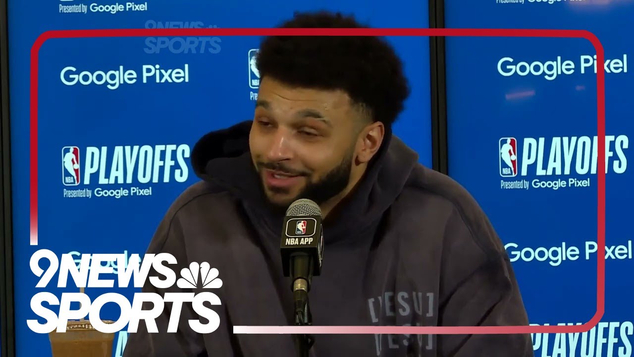 Jamal Murray speaks to media after hitting game-winning shot in playoff ...