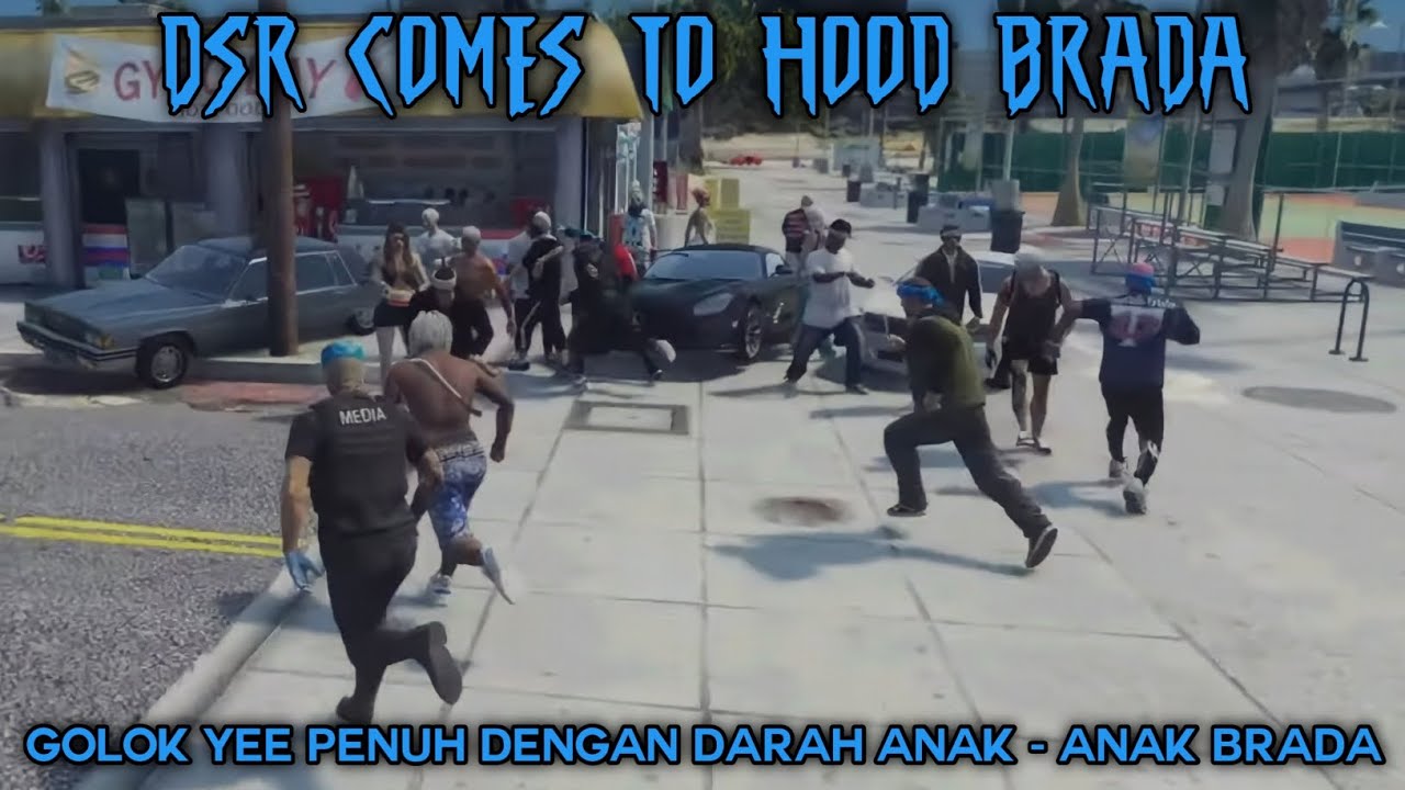 DSR COMES TO HOOD BRADA!!! GOLOK ANAK2 DSR FULL DARAH ANAK BRADA ...