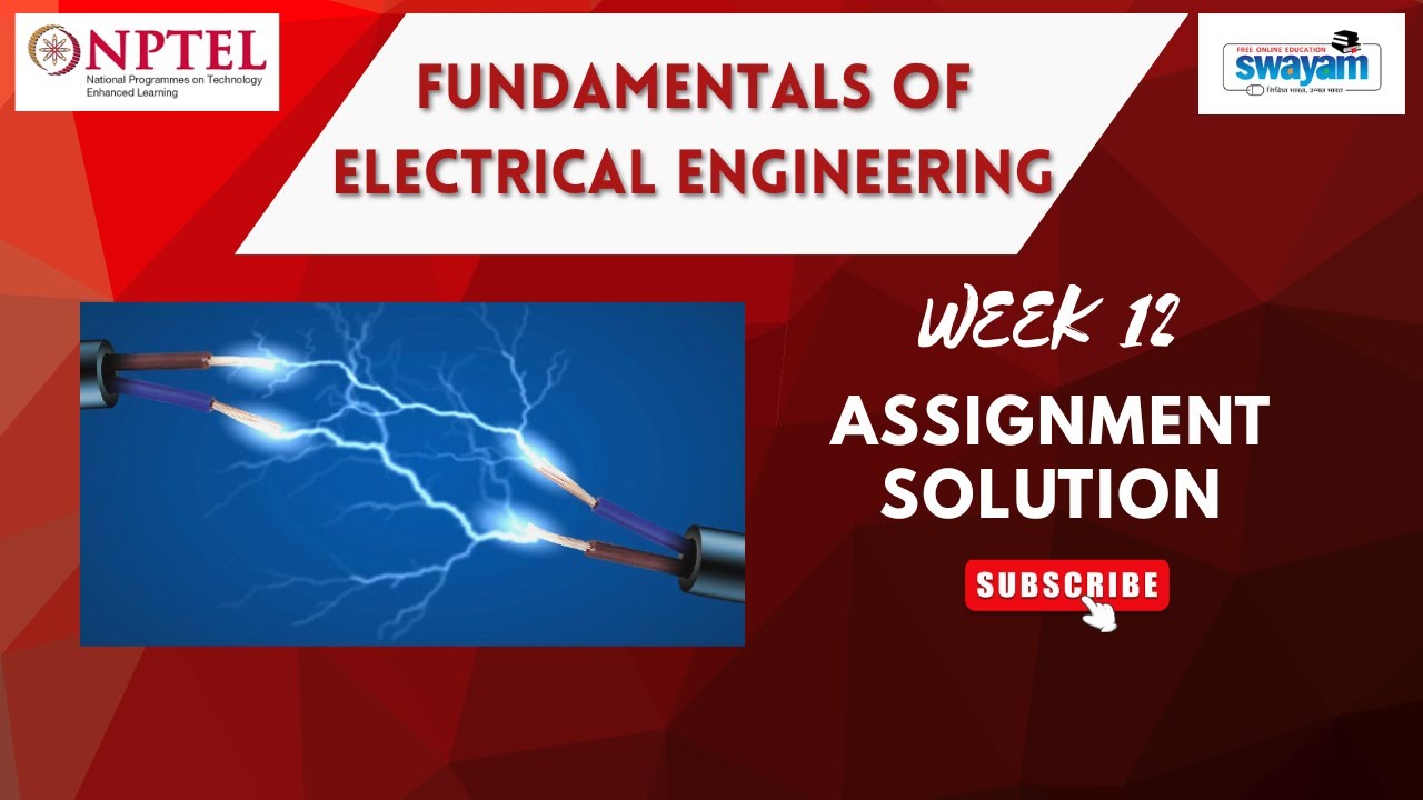 NPTEL Fundamentals of Electrical Engineering Week 12 Assignment Answers ...