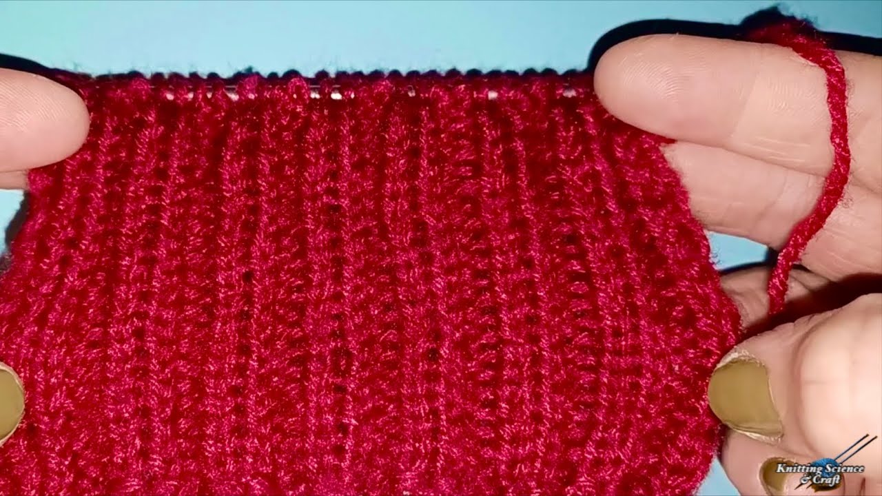 How to Knit Double Rib stitch - YouTube