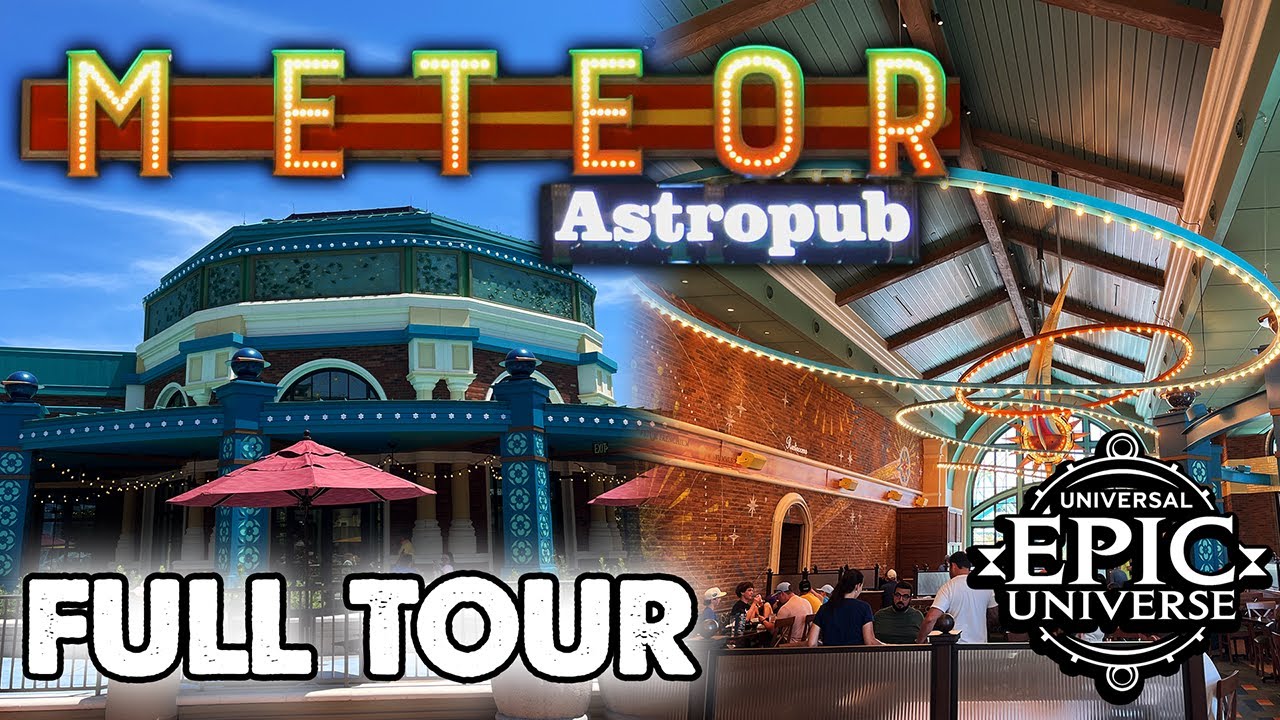 Meteor Astropub - Full Restaurant Tour from Universal Epic Universe ...