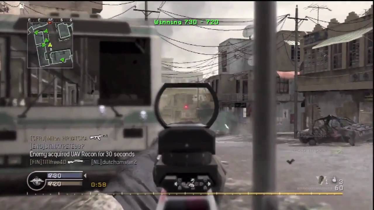 COD4: MW: Crossfire TDM: Helicopter X 2 - YouTube
