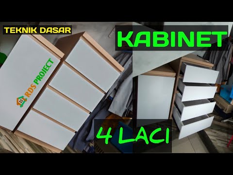 Membuat Lemari Kabinet Laci - YouTube