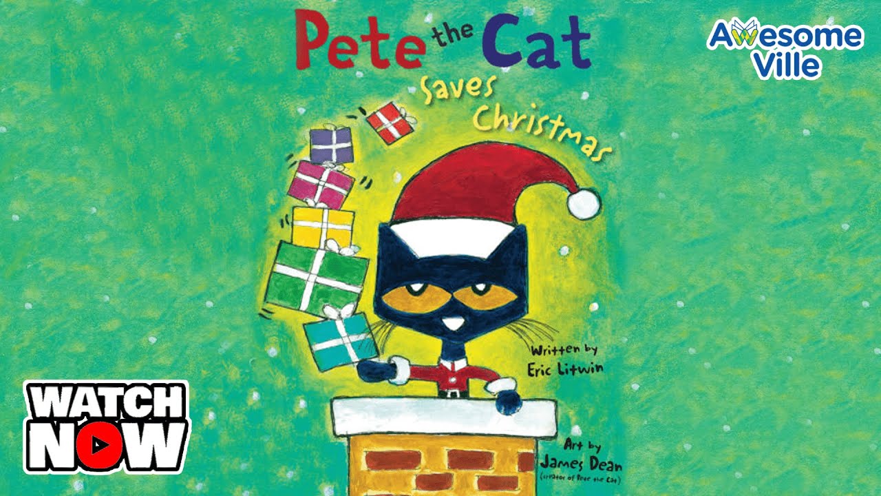 Pete the Cat Saves Christmas! - Read aloud story - YouTube