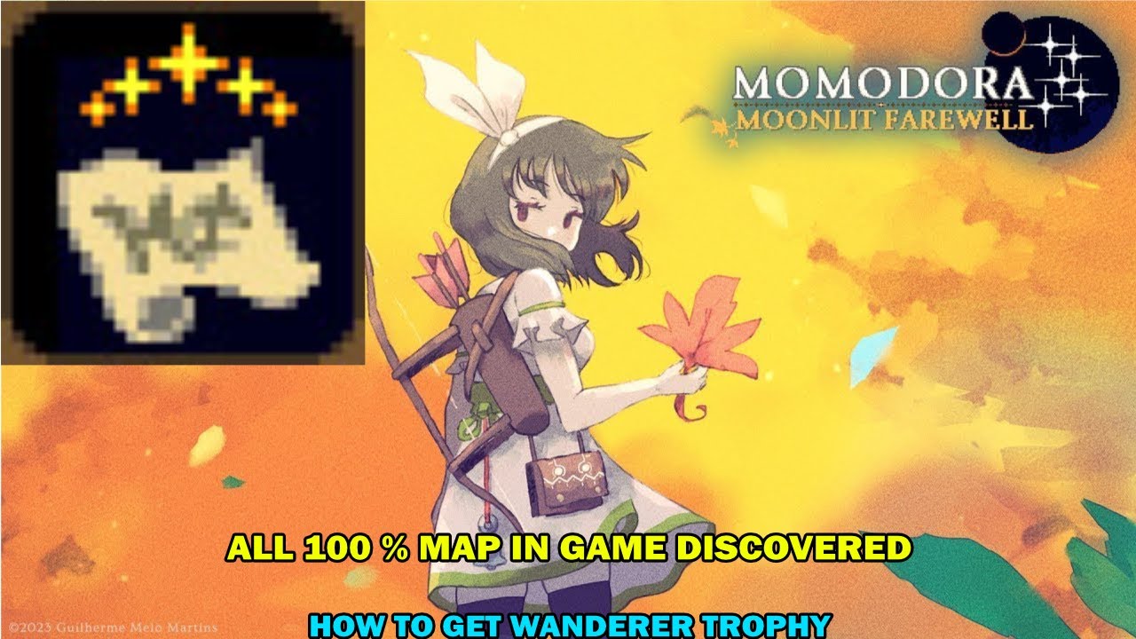 Momodora Moonlit Farewell walkthrough - All 100% map discovered Wanderer trophy - YouTube
