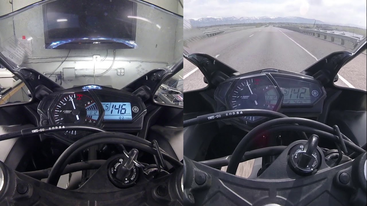 Yamaha R3 Top Speed Axis Dyno vs Street - YouTube