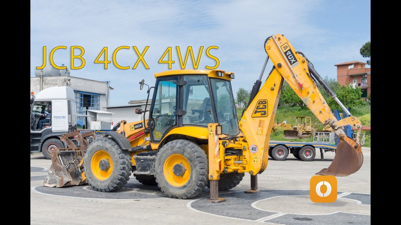 JCB 4CX 4WS backhoe - YouTube