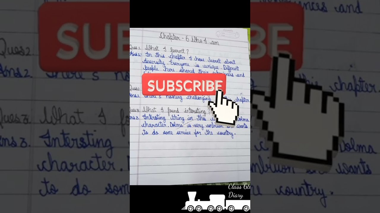 Class 6th English Chapter 6 Who I Am Learner Diary YouTube Class 6th English Chapter 6 Who I Am Learner Diary YouTube