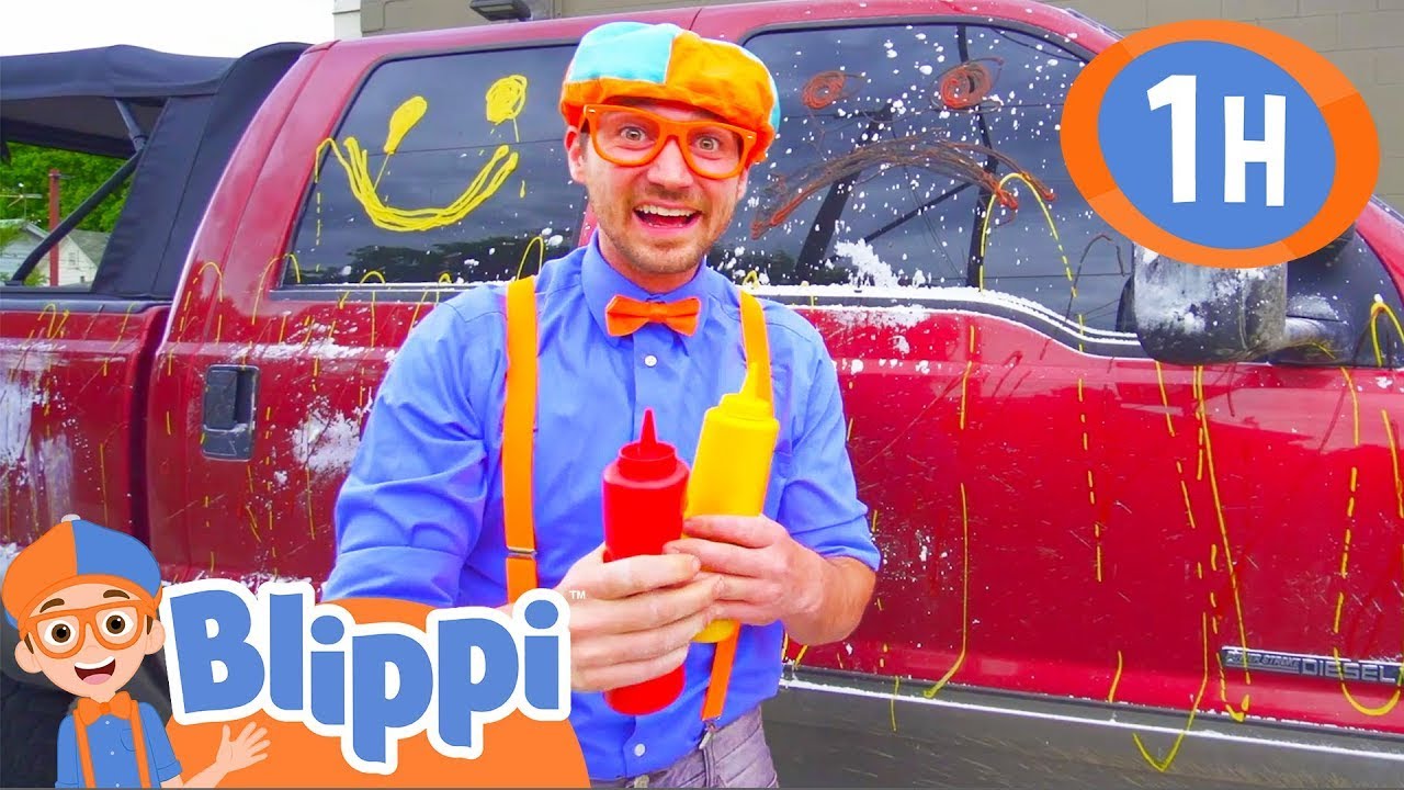 Learn to Wash Toy Trucks | Blippi! | Preschool Learning | Moonbug Tiny ...