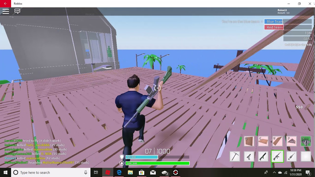 Playing strucid Fortnite (My first vid) - YouTube