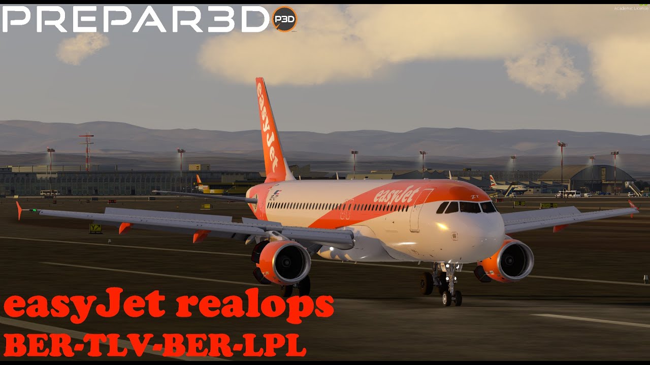 Flight Simulator P3Dv5 LIVE/FSlabs A320-214 OE-IZT! easyJet EU Realops ...