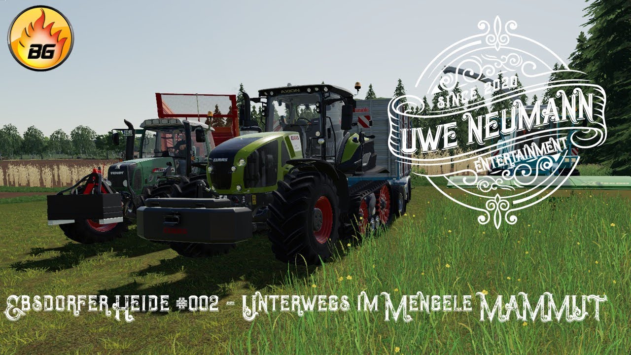 LS19 Ebsdorfer Heide #002 - Unterwegs im Mengele MAMMUT - YouTube
