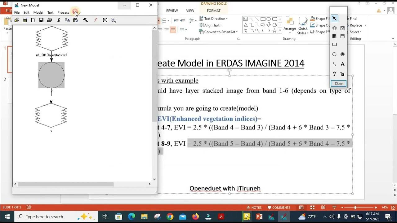 How to create model in ERDAS IMAGINE 2014| - YouTube