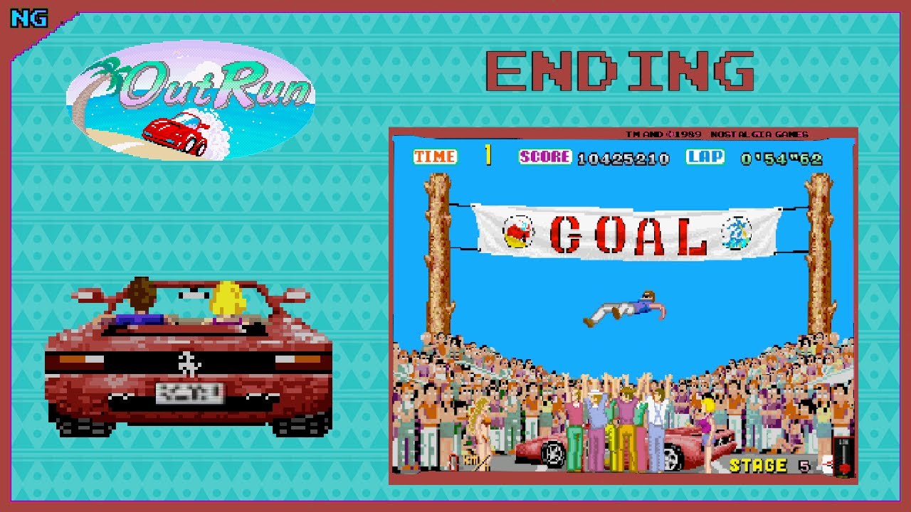 Out Run ENDING A (1986) [Arcade] - YouTube