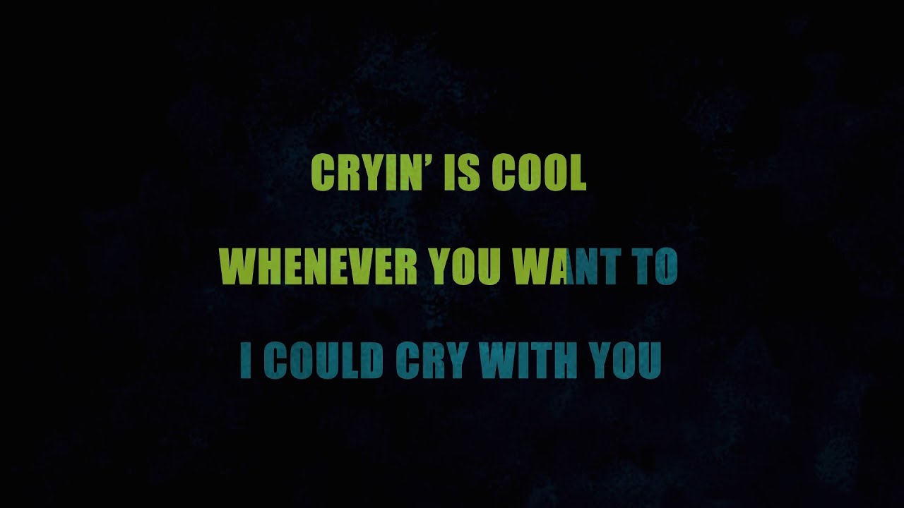 Crying Is Cool (Karaoke) by The Sonder Bombs - YouTube