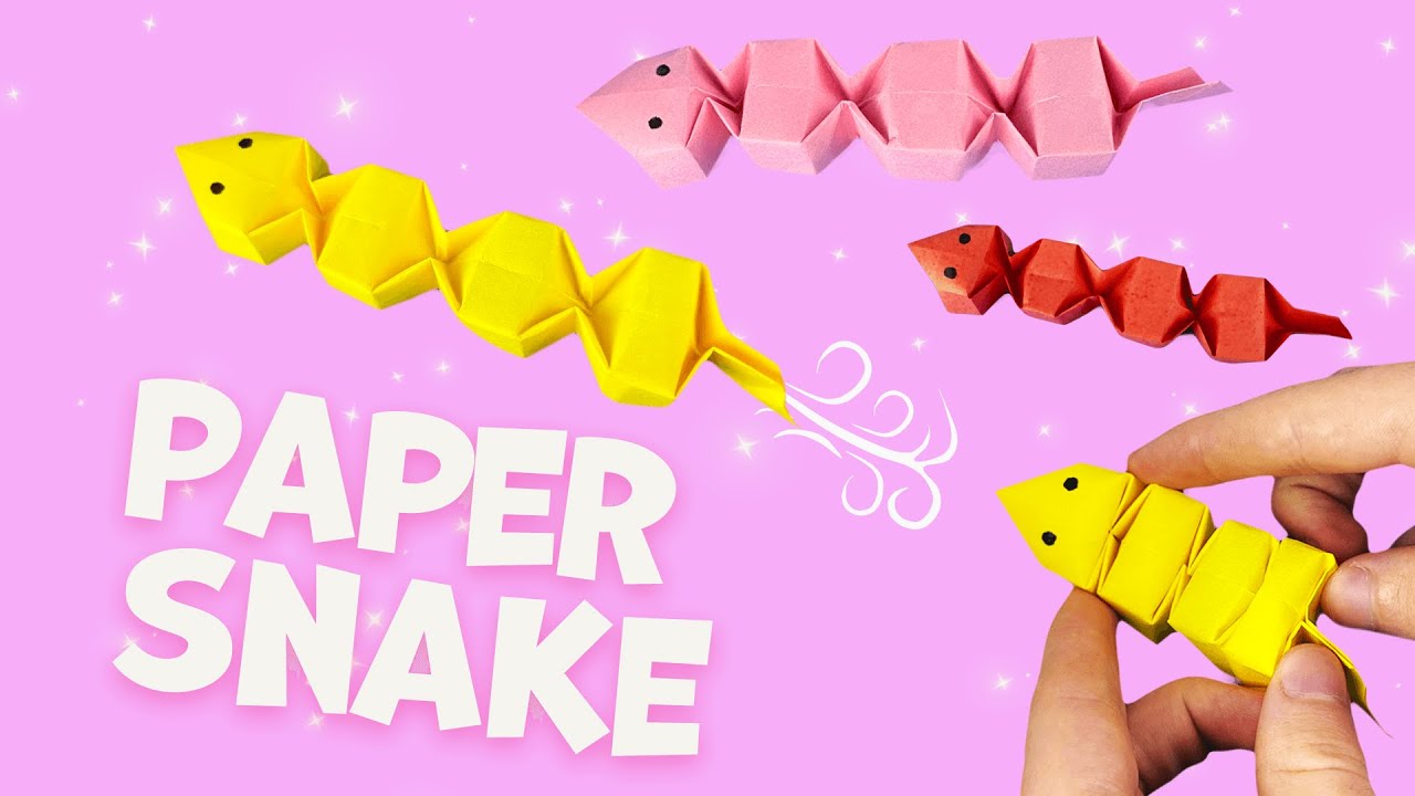 How to Make a Jumping Paper Snake 🐍 - YouTube