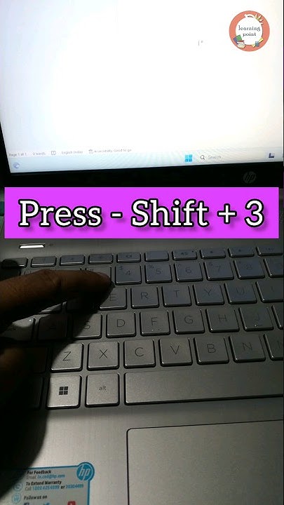 How to press hashtag in laptop/pc | #shorts #hashtag #computertips # ...