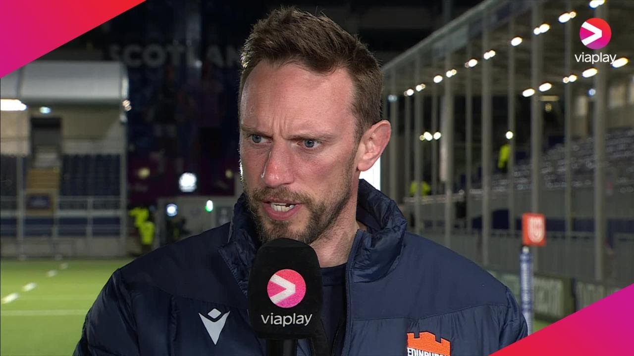 Mike Blair speaks after victory in his final home game as Edinburgh ...