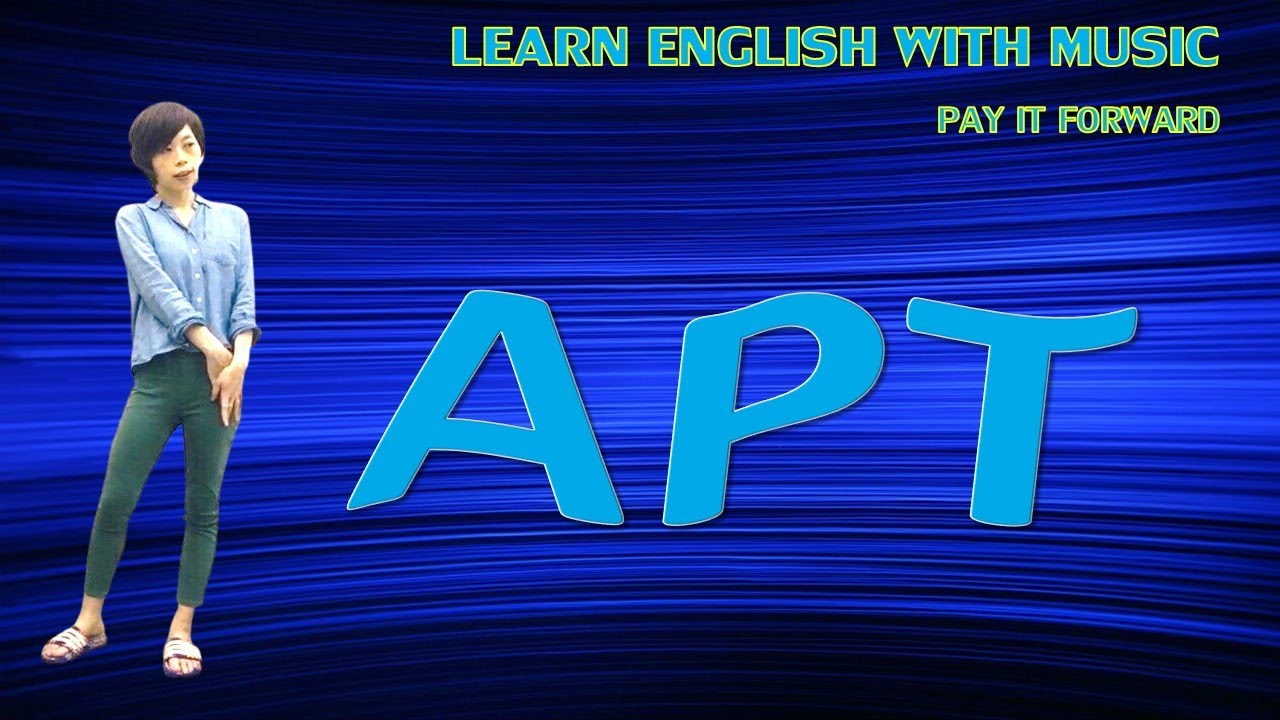 【Learn English with Music-樂學英文】Rosé & Bruno Mars - APT (아파트) (Cover by Iris) - YouTube