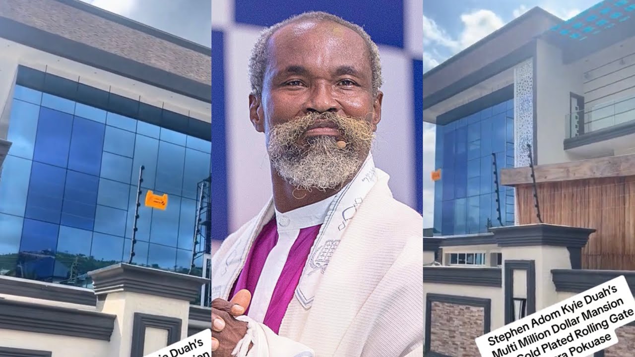 Wooow: Adom Kyei Duah's beautiful house with Gold plated Rolling Gate ...