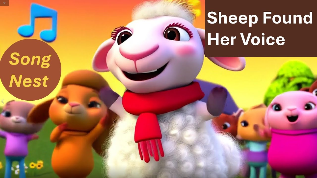 The Shy Sheep Who Found Her Voice | Farm Animals Song For Kids - YouTube