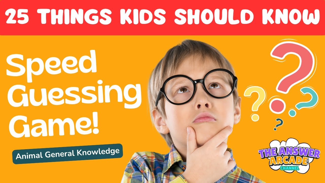 😲 Kids Quiz : 25 Things Every Kid Should Know | General Knowledge Quiz ...