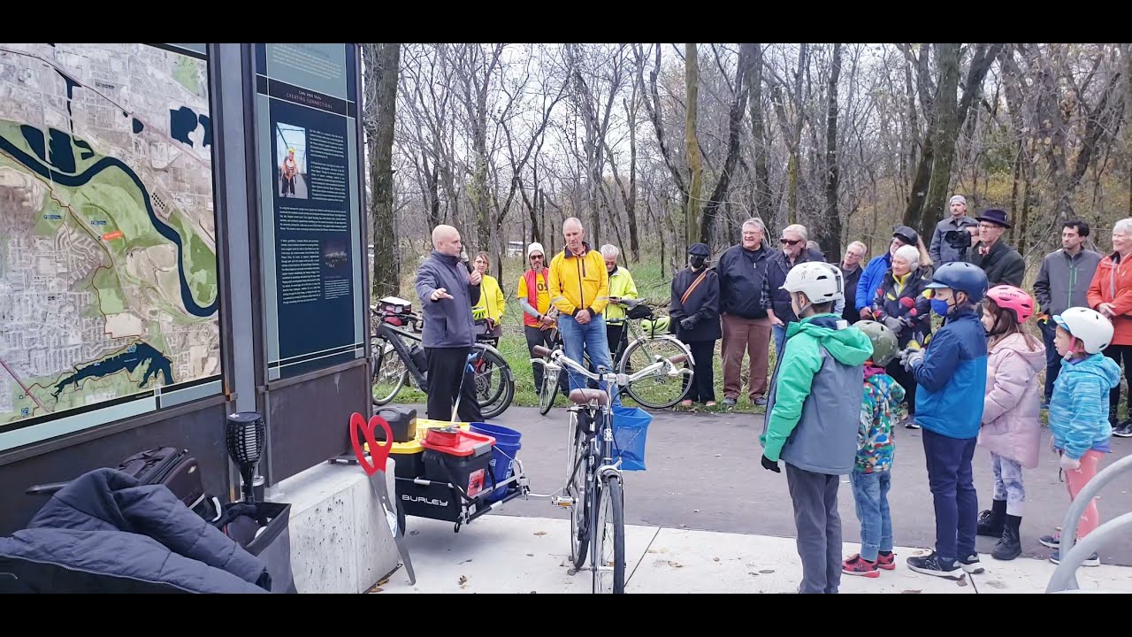 Carl Voss Trail Dedication - Trail clean-up trailer - YouTube