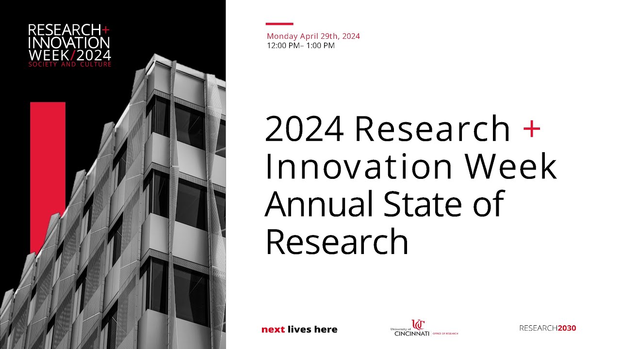 The Annual State of Research - Research + Innovation Week 2024 - YouTube