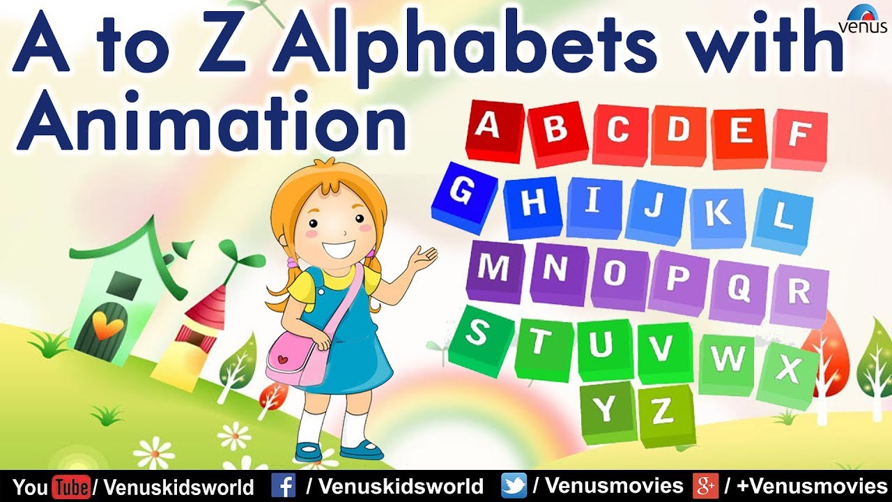 A to Z Alphabet with Animation - YouTube