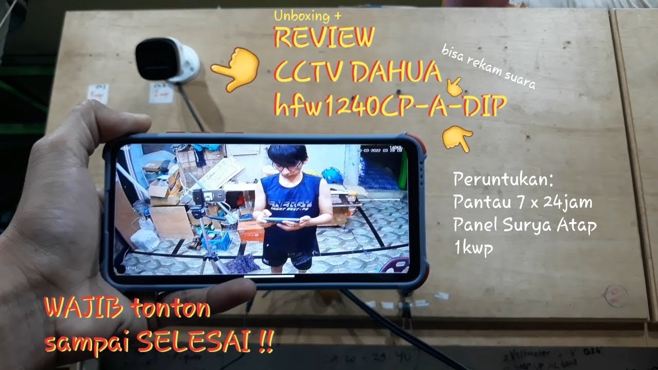 CCTV Dahua HFW1240CP-A-DIP to Monitor Rooftop Solar Panels 1000 WP 7x24 ...