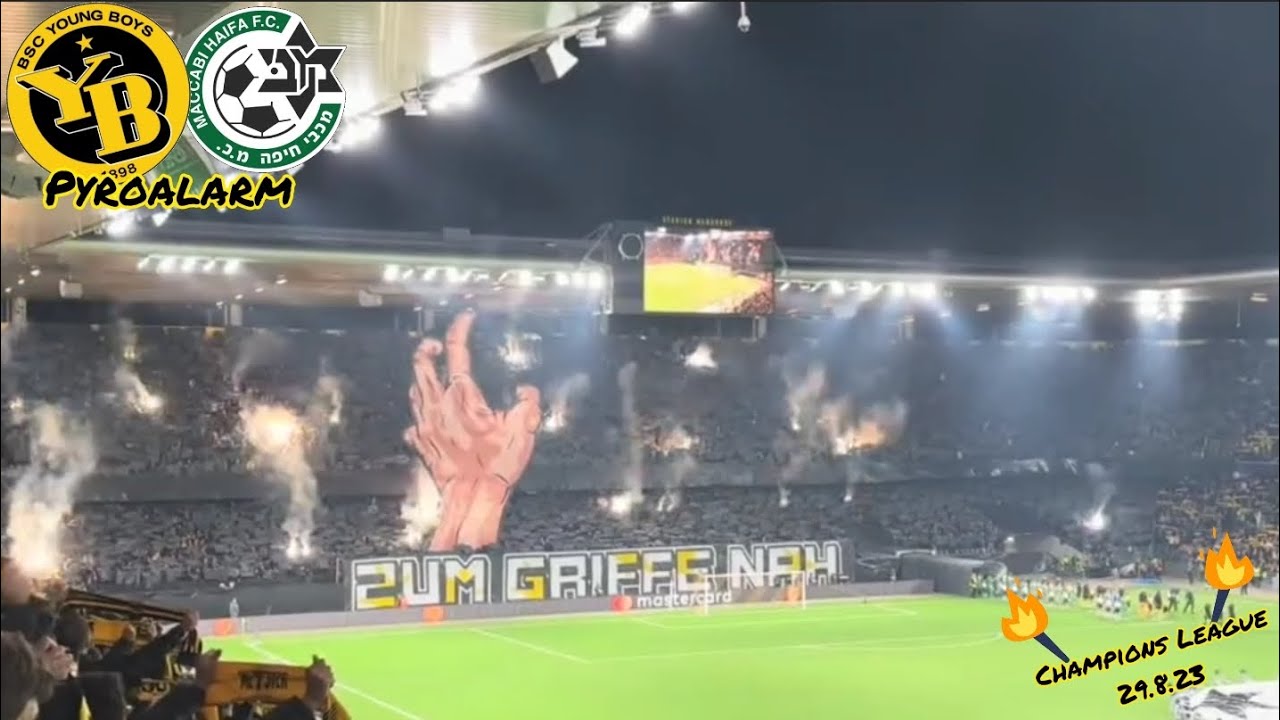 Young Boys Bern Pyro vs. Maccabi Haifa 29.8.23 #championsleague # ...