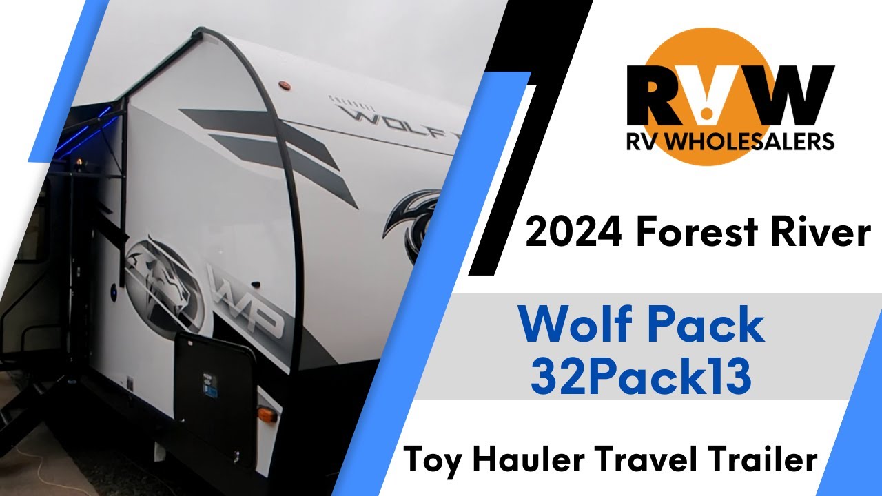 2024 Wolf Pack 32Pack13 Toy Hauler Travel Trailer Flythrough - YouTube