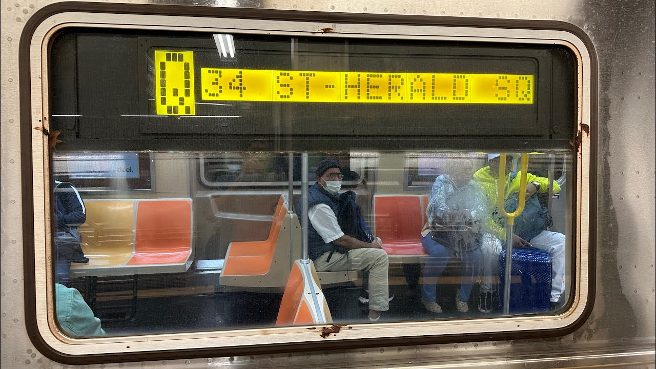 BMT Subway: R46 (Q) Train Ride from 96th Street-2nd Avenue to 34th ...