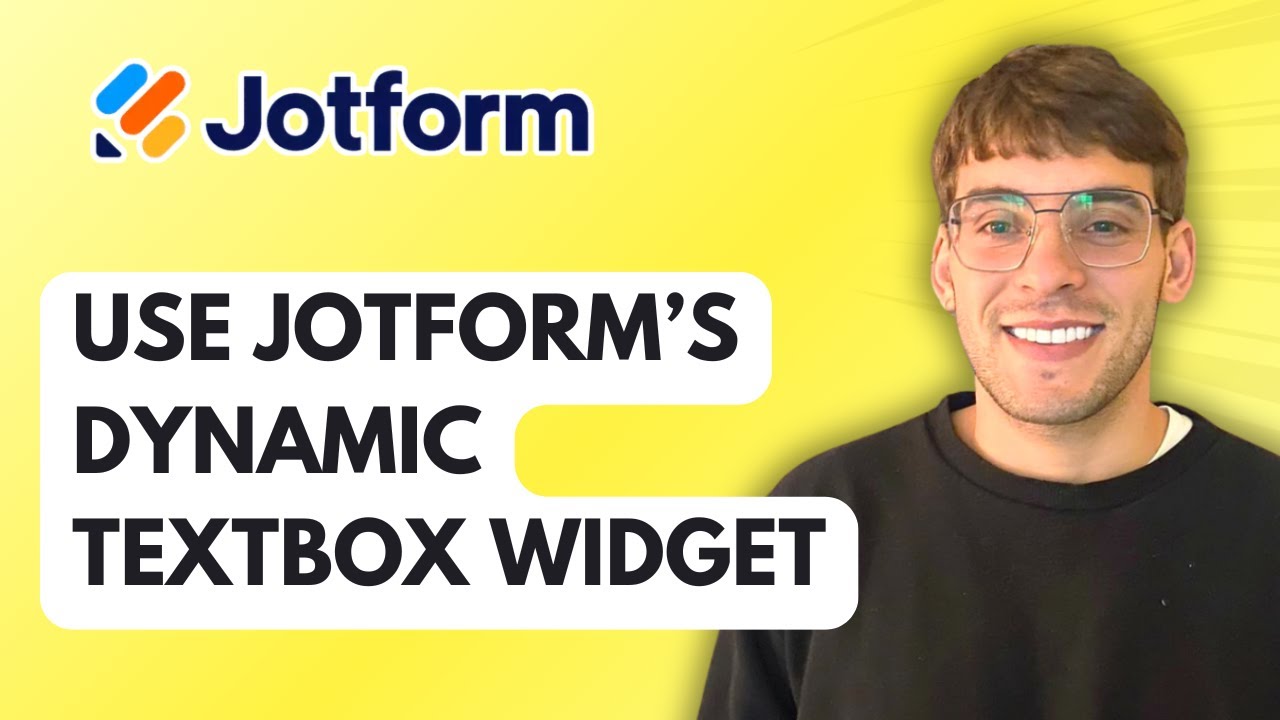 How to Use Jotform’s Dynamic Textbox Widget [2026 Full Guide] - YouTube
