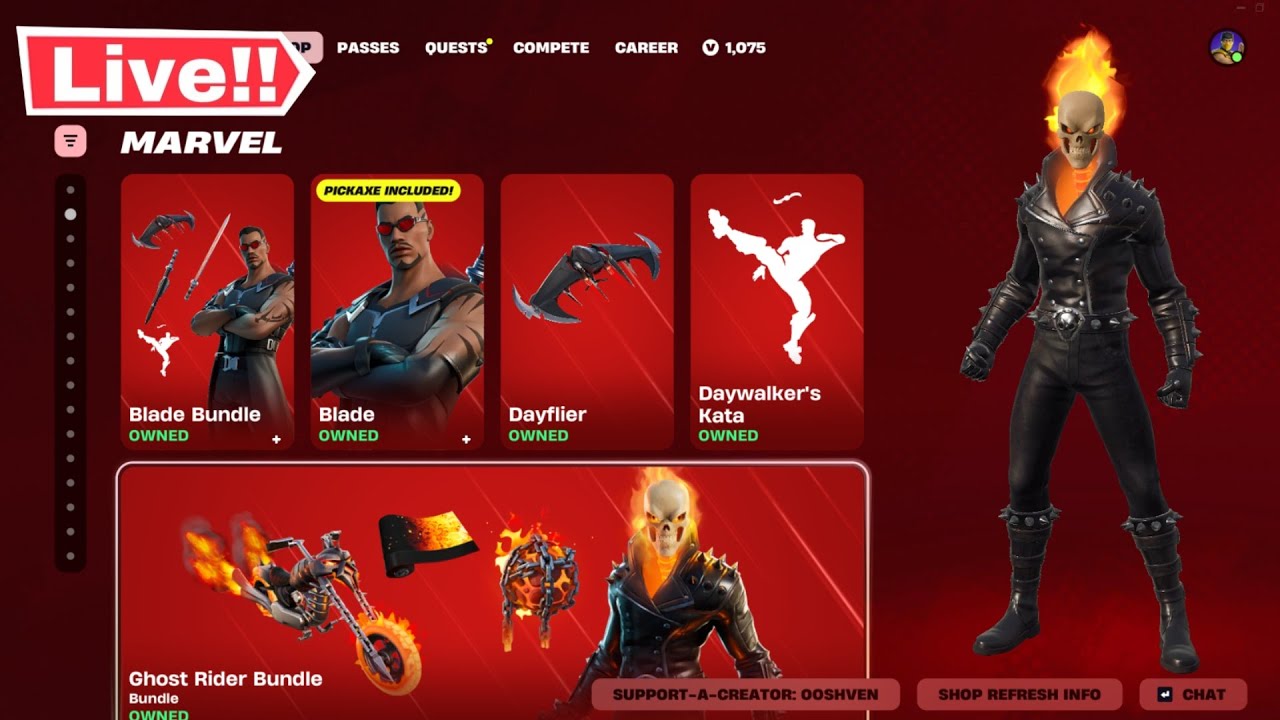 🔴Fortnite MARVEL UPDATE *NEW* ITEM SHOP TODAY March 30! (Chapter 6 LIVE ...