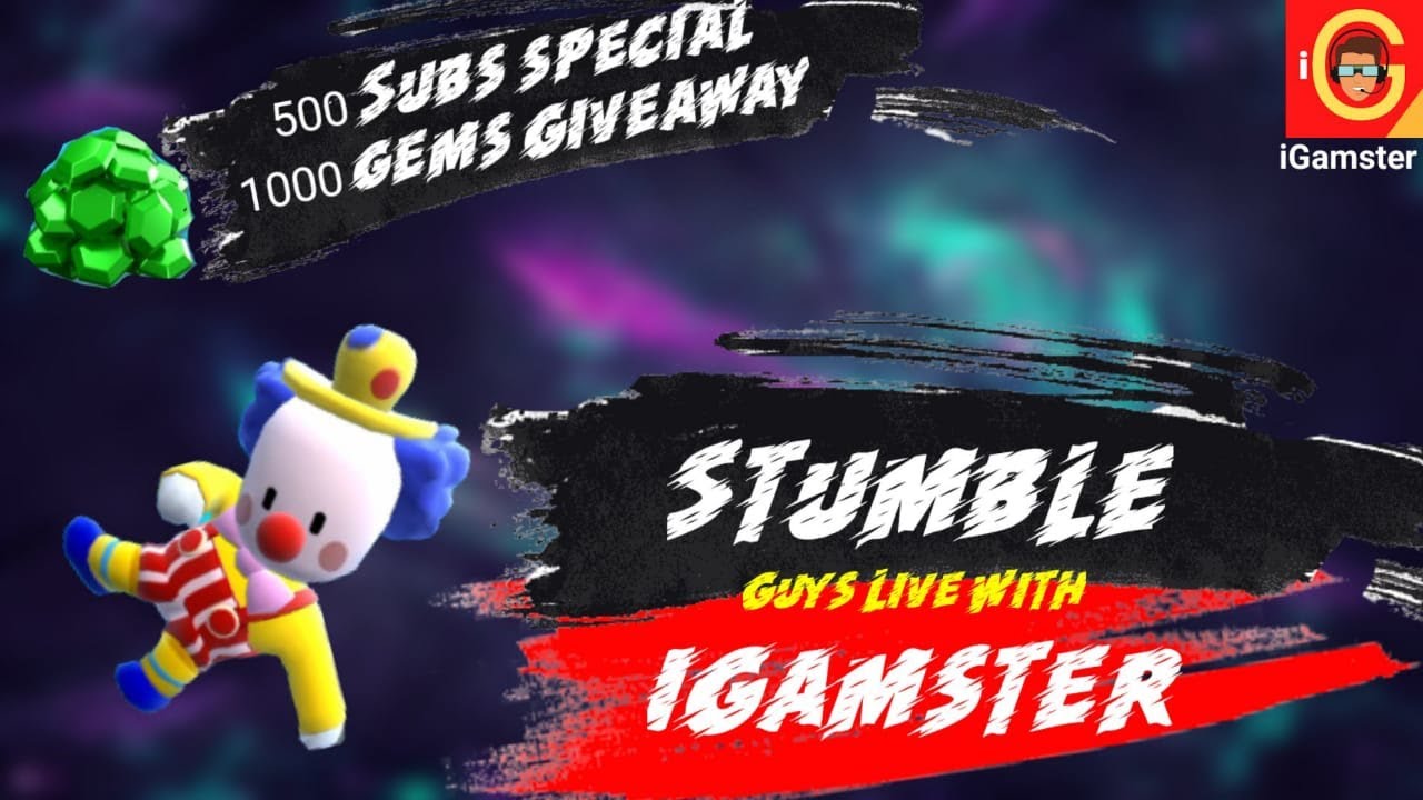 STUMBLE GUYS LIVE UNLIMITED ROOM CODE ||1000 GEMS GIVEAWAY || ROAD TO ...