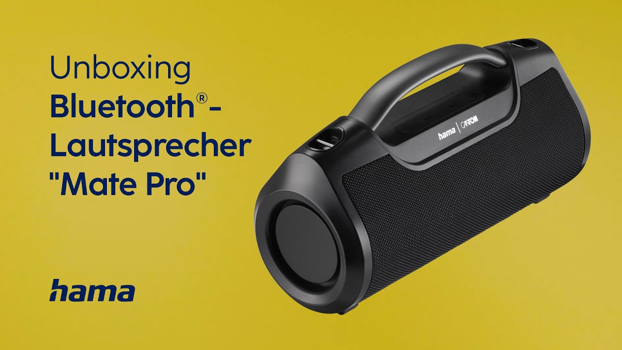 Hama Bluetooth-Lautsprecher „Mate Pro“ | Unboxing - YouTube