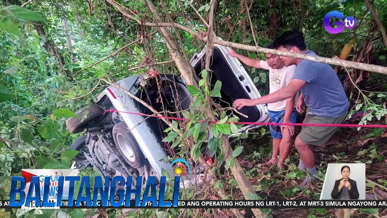 9, sugatan nang mahulog sa bangin ang sinasakyang van | BT - YouTube