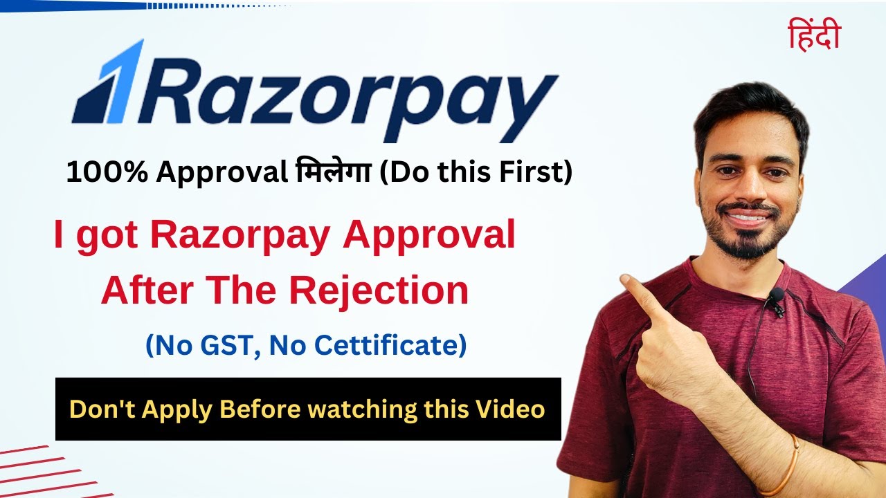 Get Razorpay Approval (100% Guaranteed) | Razorpay Account Rejected ...