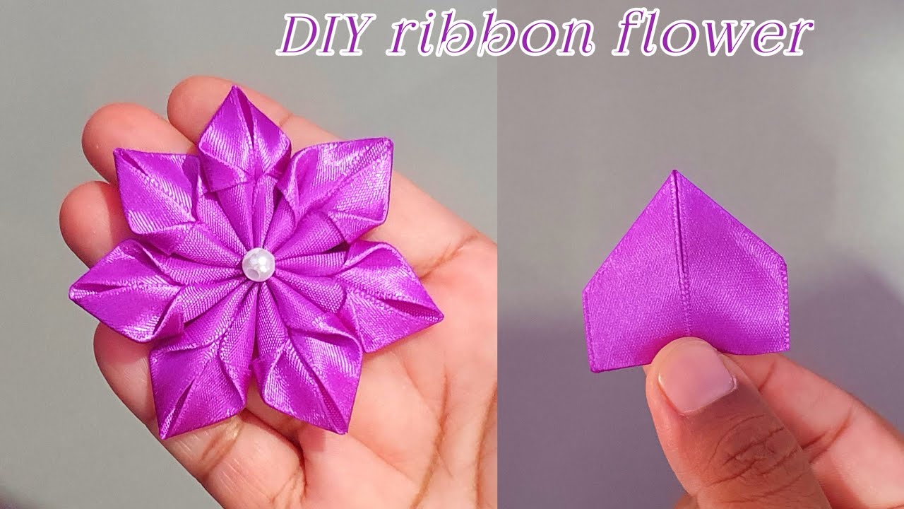 DIY Easy Tricks Ribbon Flower Making / DIY: How to make an adorable ...