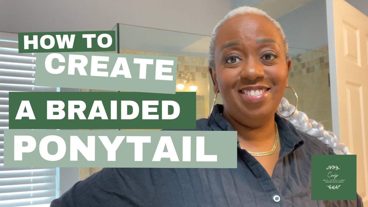 Silver Fox Style: How to Rock a Braided Ponytail with Gray Hair | Black ...