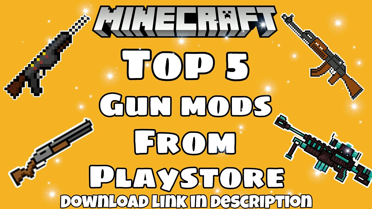 Top 4 Gun Mods for Minecraft that really work! (from play store) - YouTube