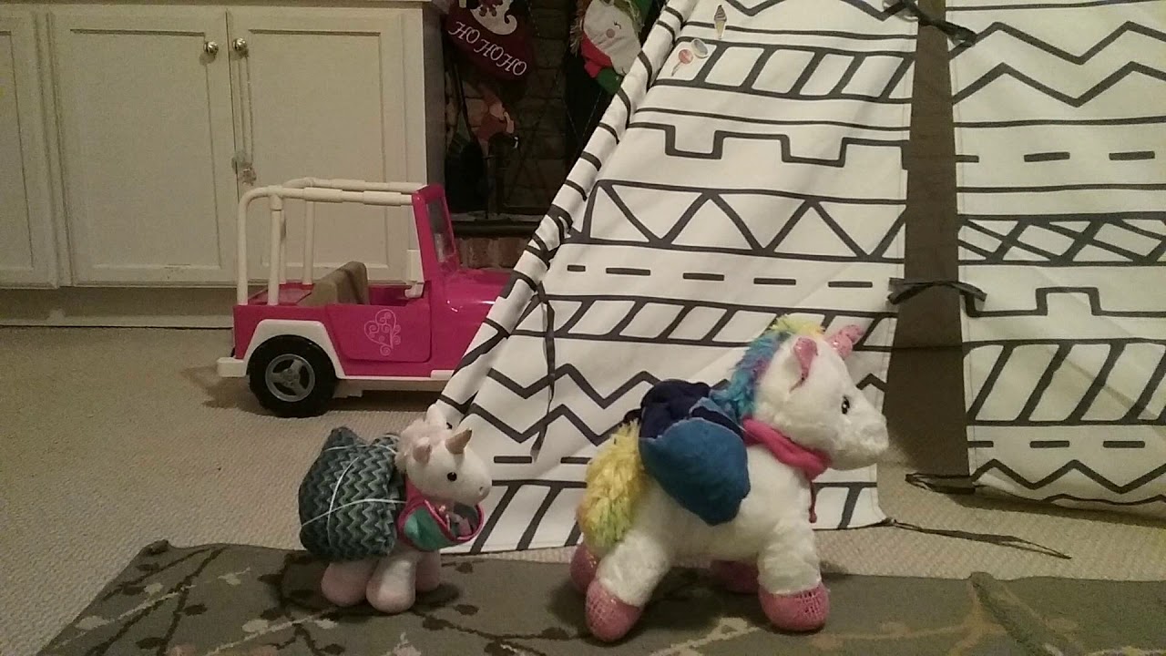Unicorns first camping trip - YouTube