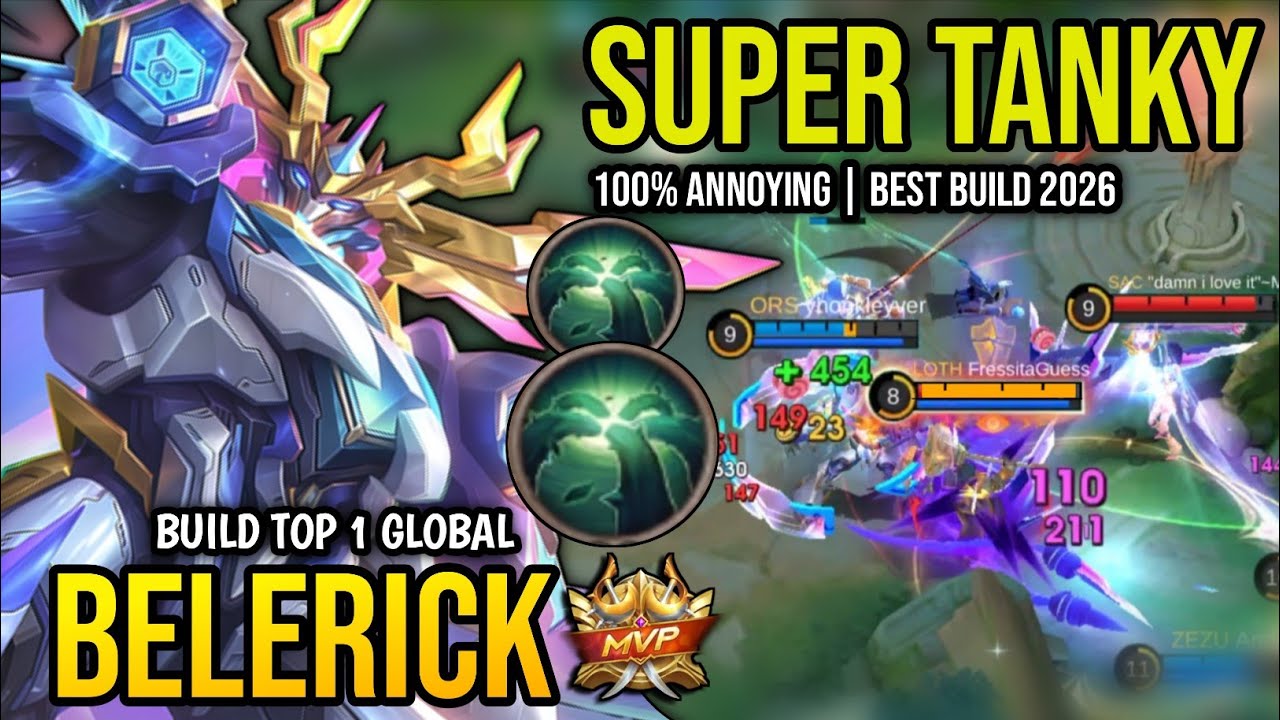 BELERICK BEST BUILD 2026 | BUILD TOP 1 GLOBAL BELERICK GAMEPLAY ...