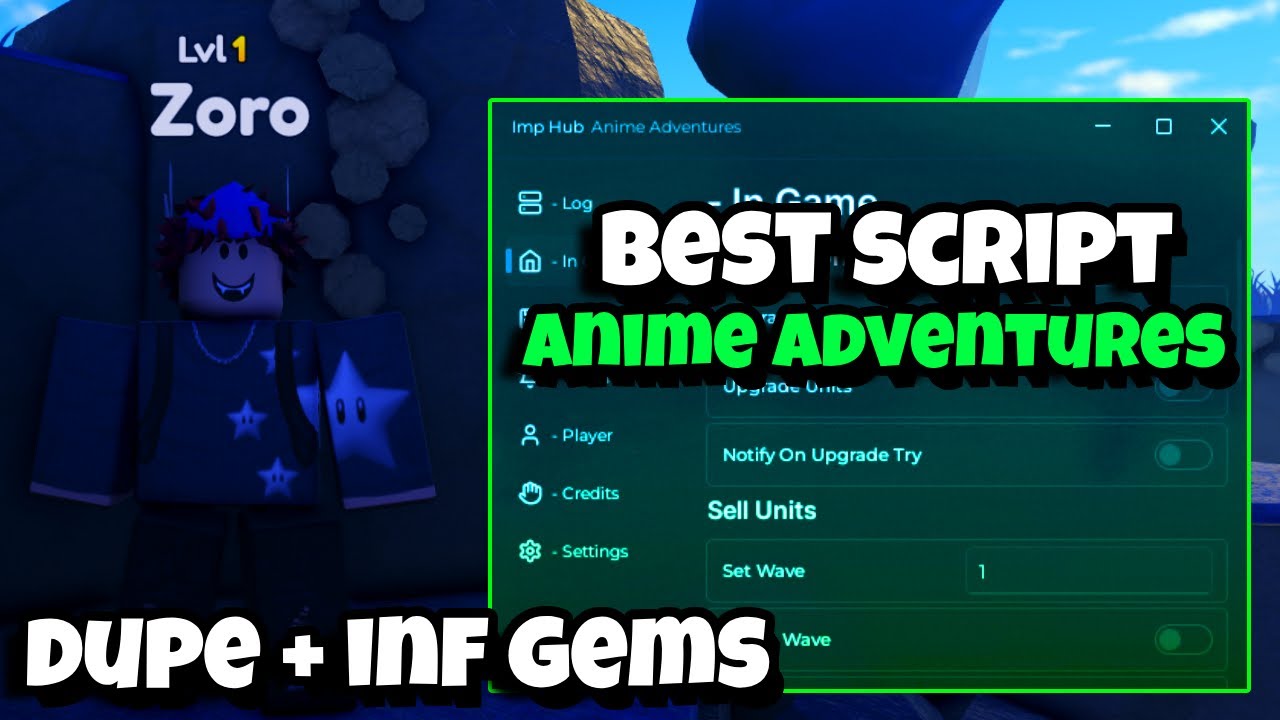 [ ️UPD] The Best Anime Adventure Script I Dupe Units, Inf Gems, Auto ...