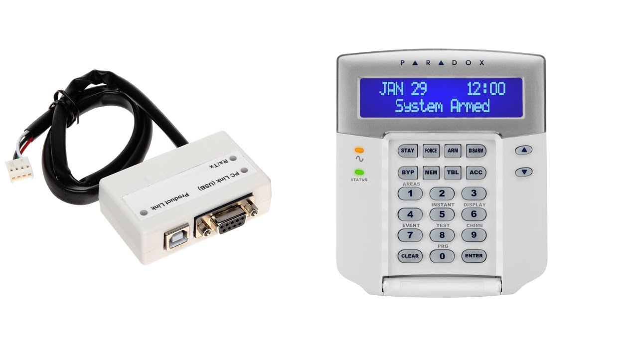 How To Upgrade Language Paradox K641 Keypad EVO Alarm - YouTube
