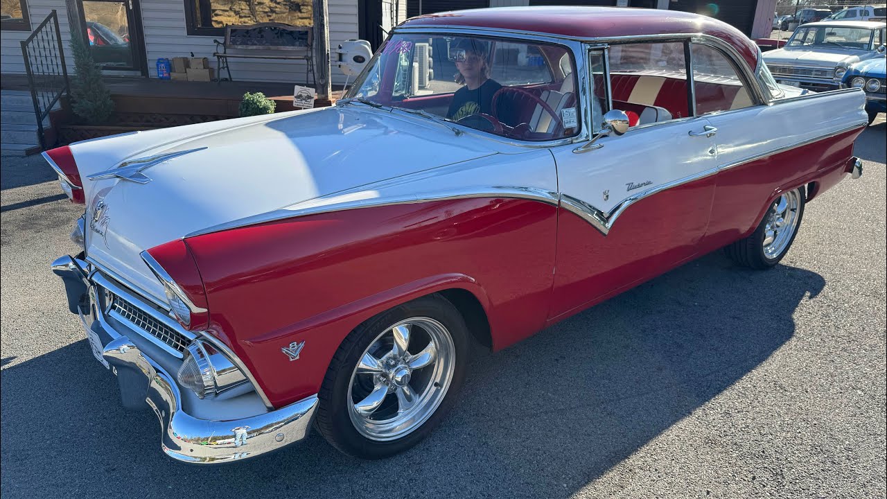 Test Drive 1955 Ford Victoria 2 Door Hardtop SOLD $24,900 Maple Motors ...
